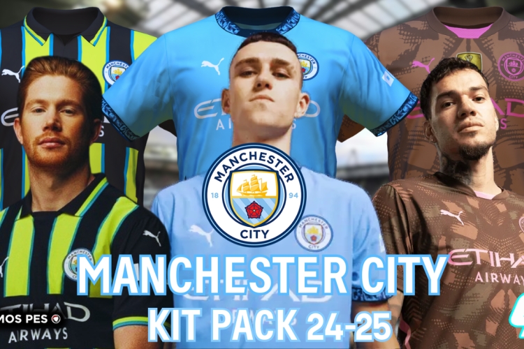 Manchester City Kit Pack 24-25 - Editemos PES - Kits | Comunidad Global ...